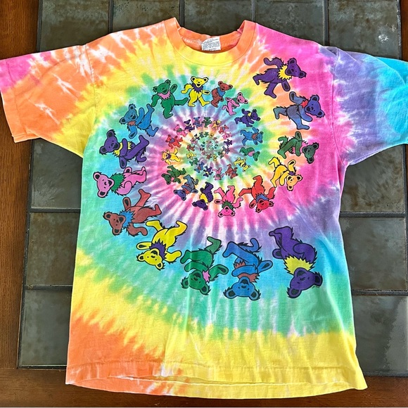 Liquid Blue | Shirts | 989 Grateful Dead Shirt Xl Liquid Blue Dancing Bears Tie Dye Vintage ...